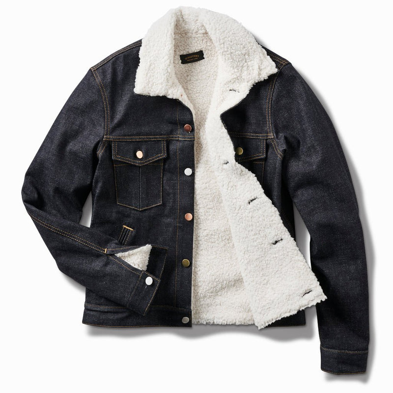 Shearling Denim Jacket - Rope Indigo | Shop Now - Schaeffer's Garment Hotel